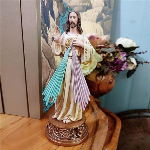 Accents | Jesus Religious Art Decor Statue 85inch Divine Mercy Figure ...